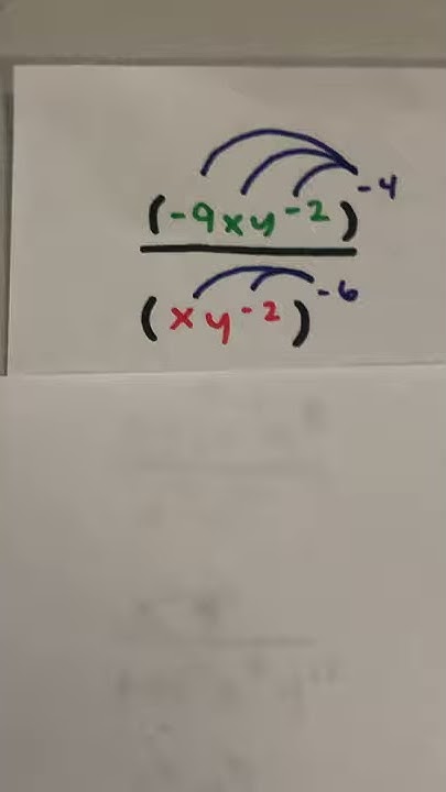Simplifying Expressions with Negative Exponents (Hard Problem) - YouTube