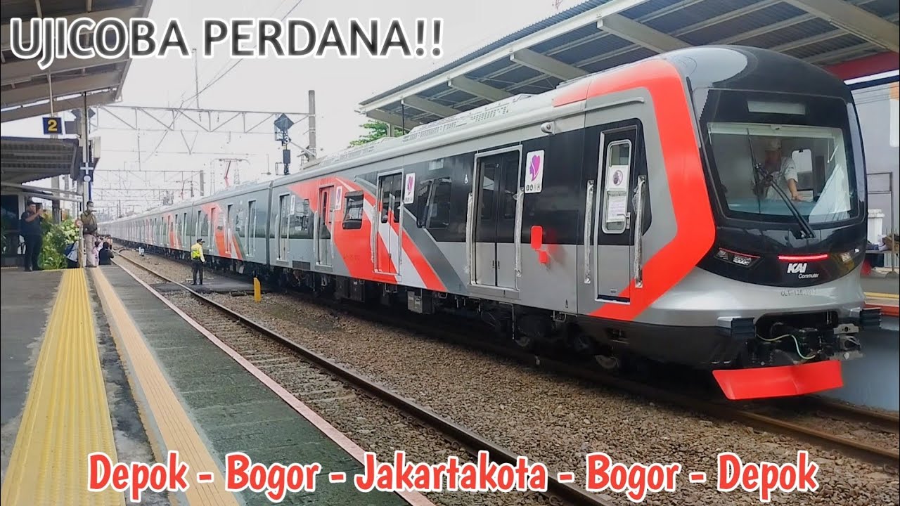UJICOBA PERDANA !!! Test Run KRL KCI SFC 120-V lintas Depok - Bogor ...