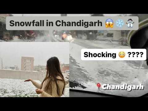 Shocking😳😱Snowfall in Chandigarh 😱#snowfall #chandigarh #mohali #punjab ...