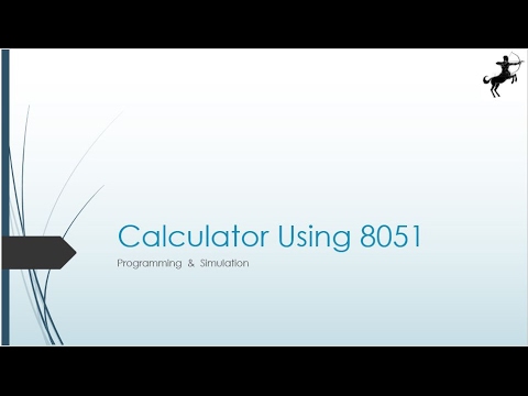 Calculator using 8051 - YouTube