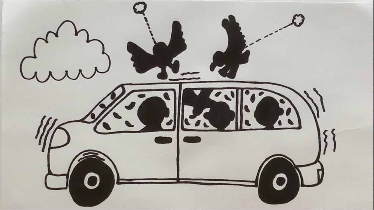 How to draw the Heffley’s Car ️ Diary of a Wimpy Kid - YouTube