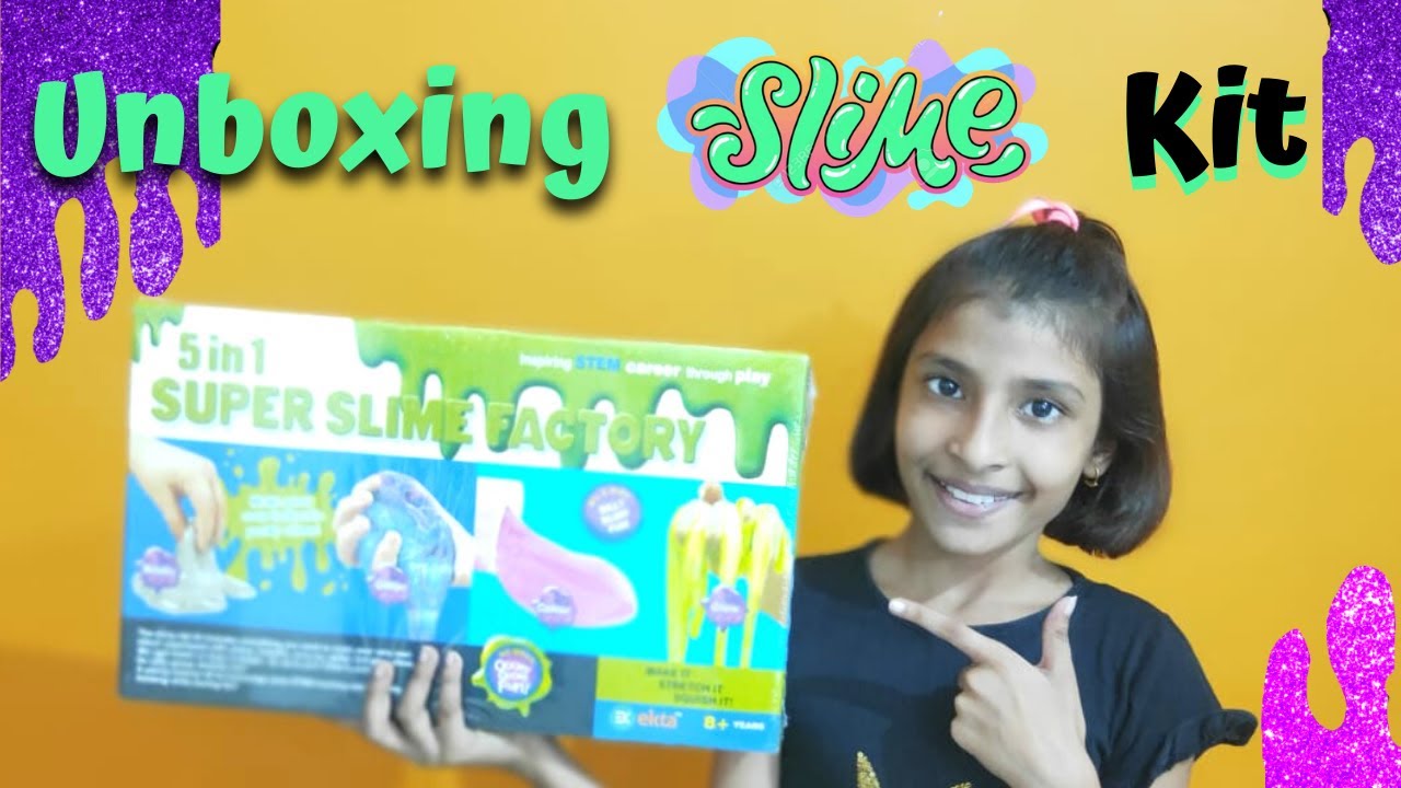 Unboxing Of The Best Slime Kit | 5 In One Super Slime Factory | Shanvi ...