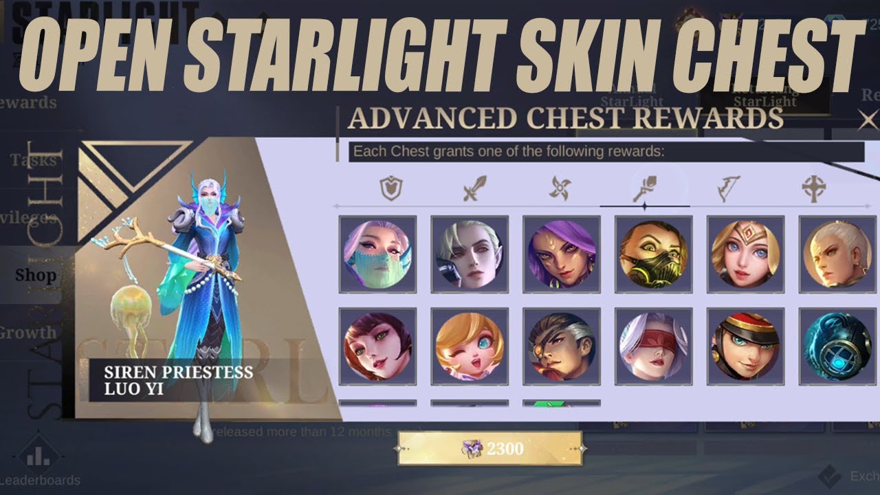 Opening STARLIGHT SKIN CHEST | Mobile Legends - YouTube