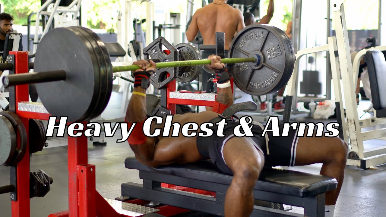 335 Incline Bench Press | Muscle Building Chest & Arms Workout! - YouTube