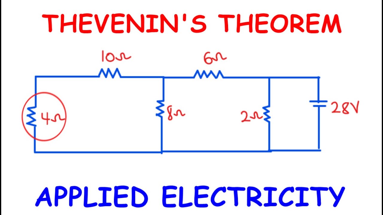 Thevenin's theorem solved example - YouTube