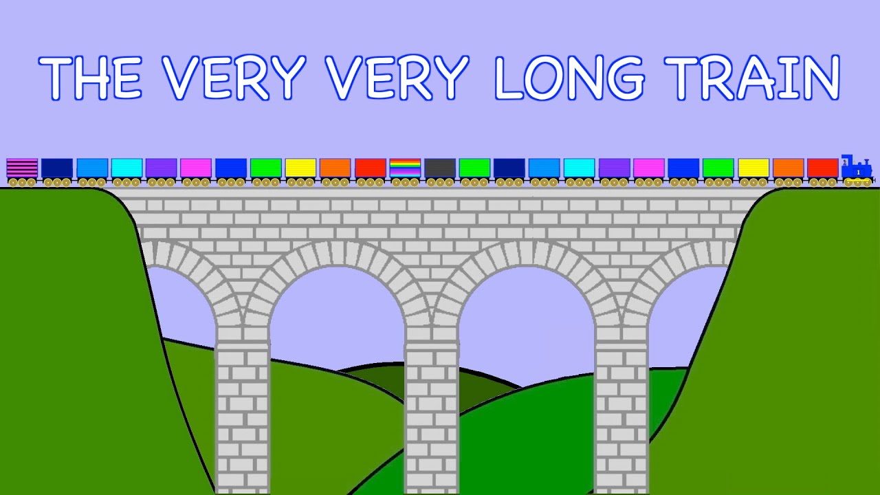 The Very Very Very Very Long Train | TRAIN SONG | @rainbowrabbitsongs ...
