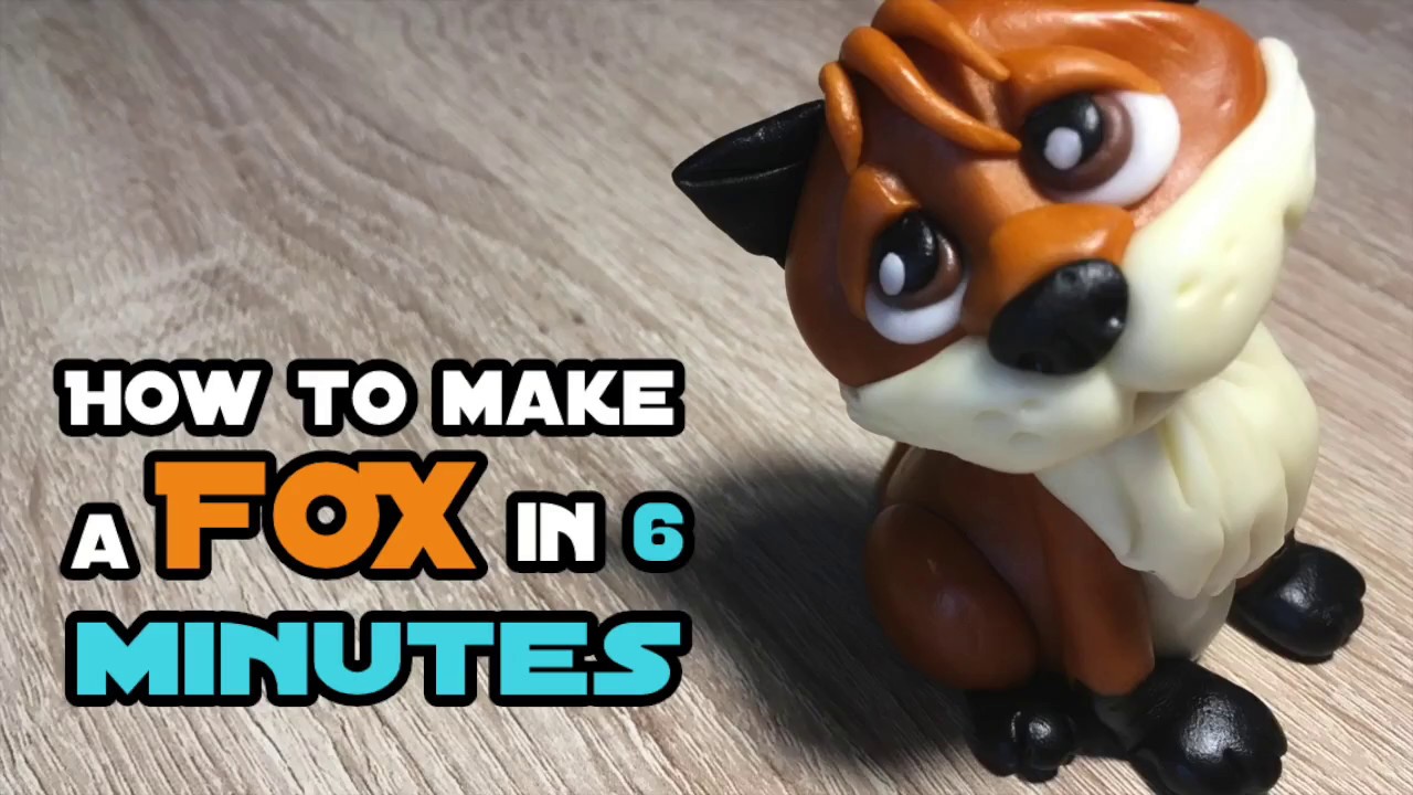 Fondant tutorial | FOX | animal cake topper - YouTube