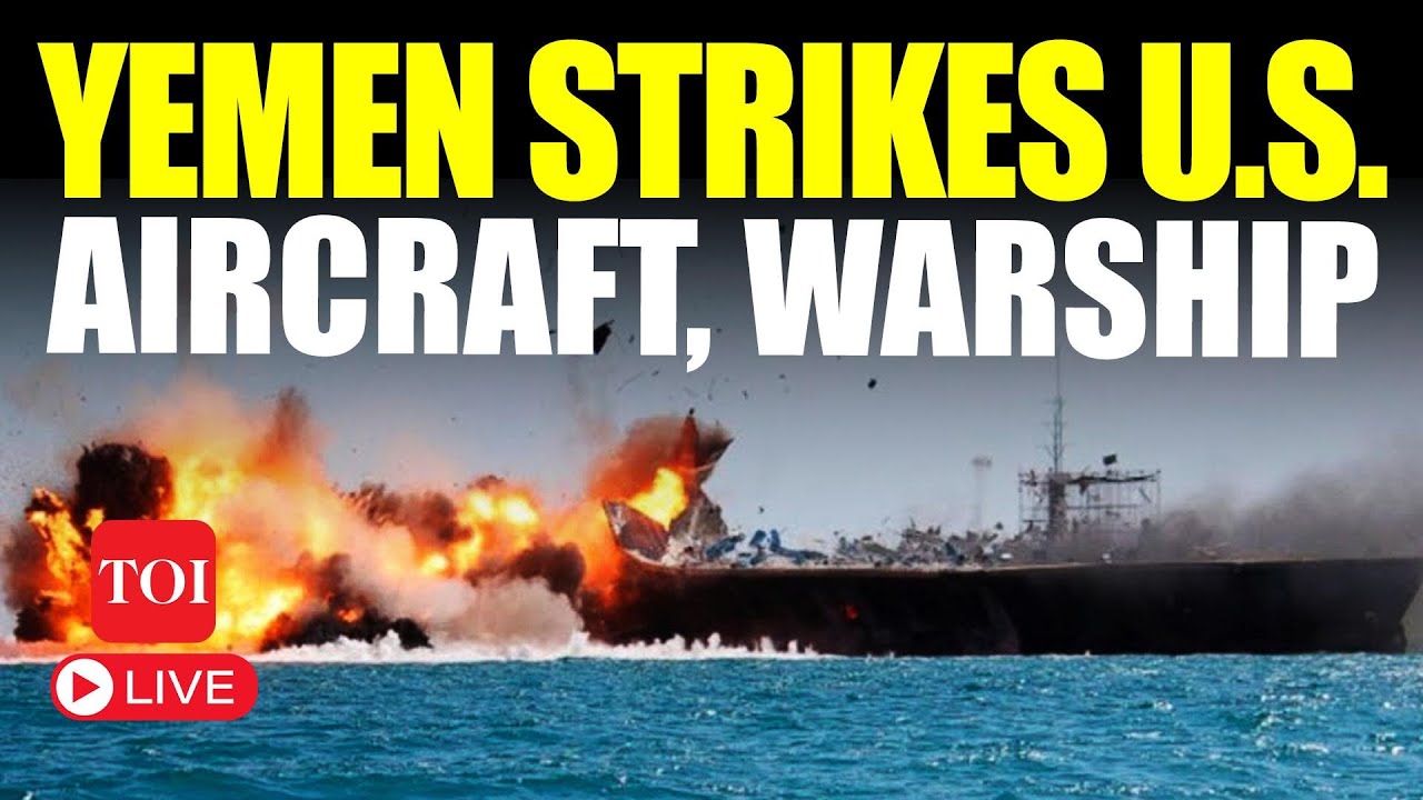 LIVE | Red Sea On Fire; USS Harry 'Hit' By Cruise Missiles, American ...