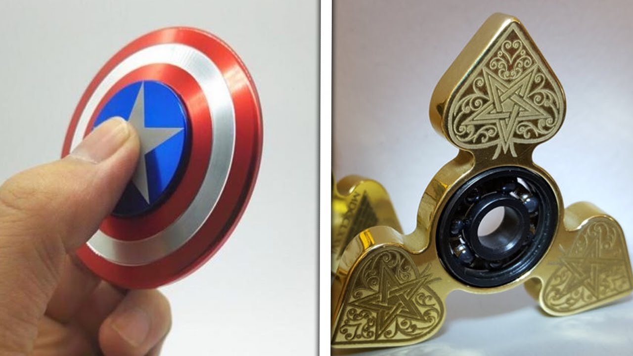 $5 FIDGET SPINNER VS $1000 PURE GOLD FIDGET SPINNER!! - YouTube