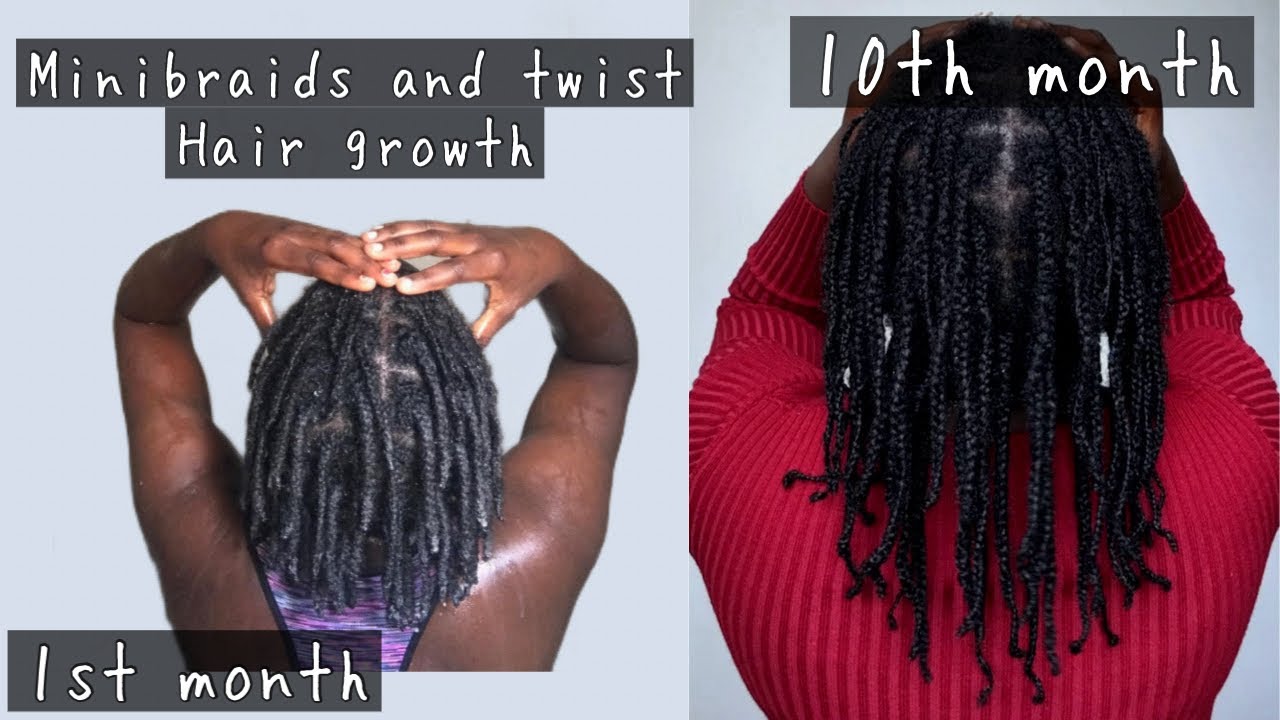 HOW TO GROW YOUR HAIR IN MINI-BRAIDS ND MINI-TWIST - YouTube