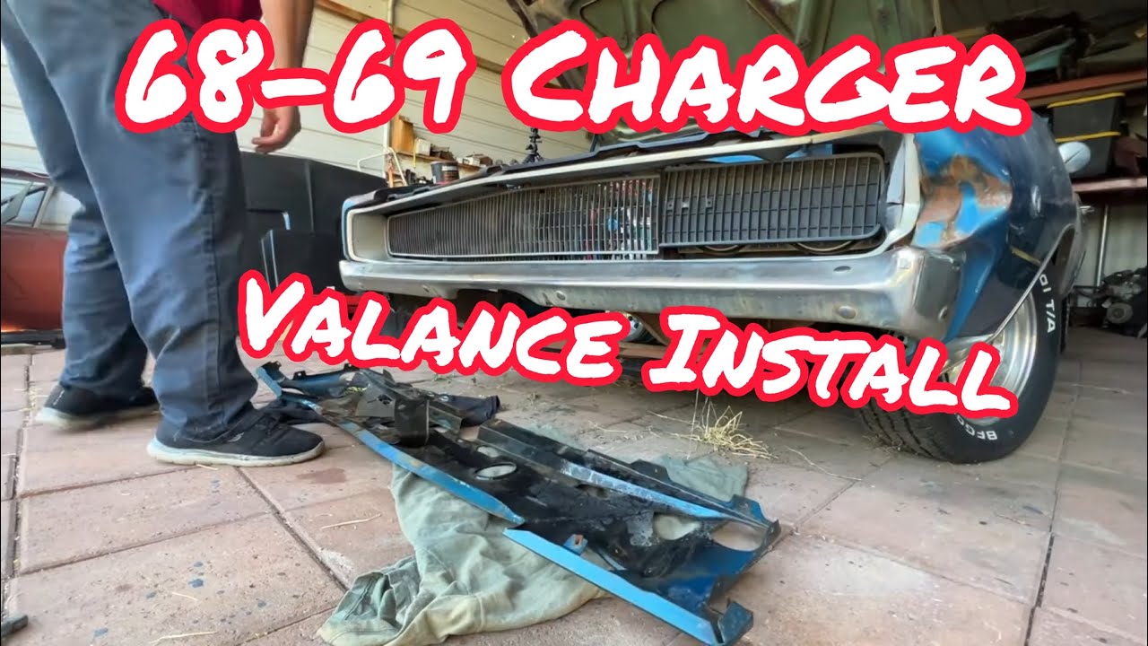 1968 Dodge Charger Front Valance Installation - YouTube