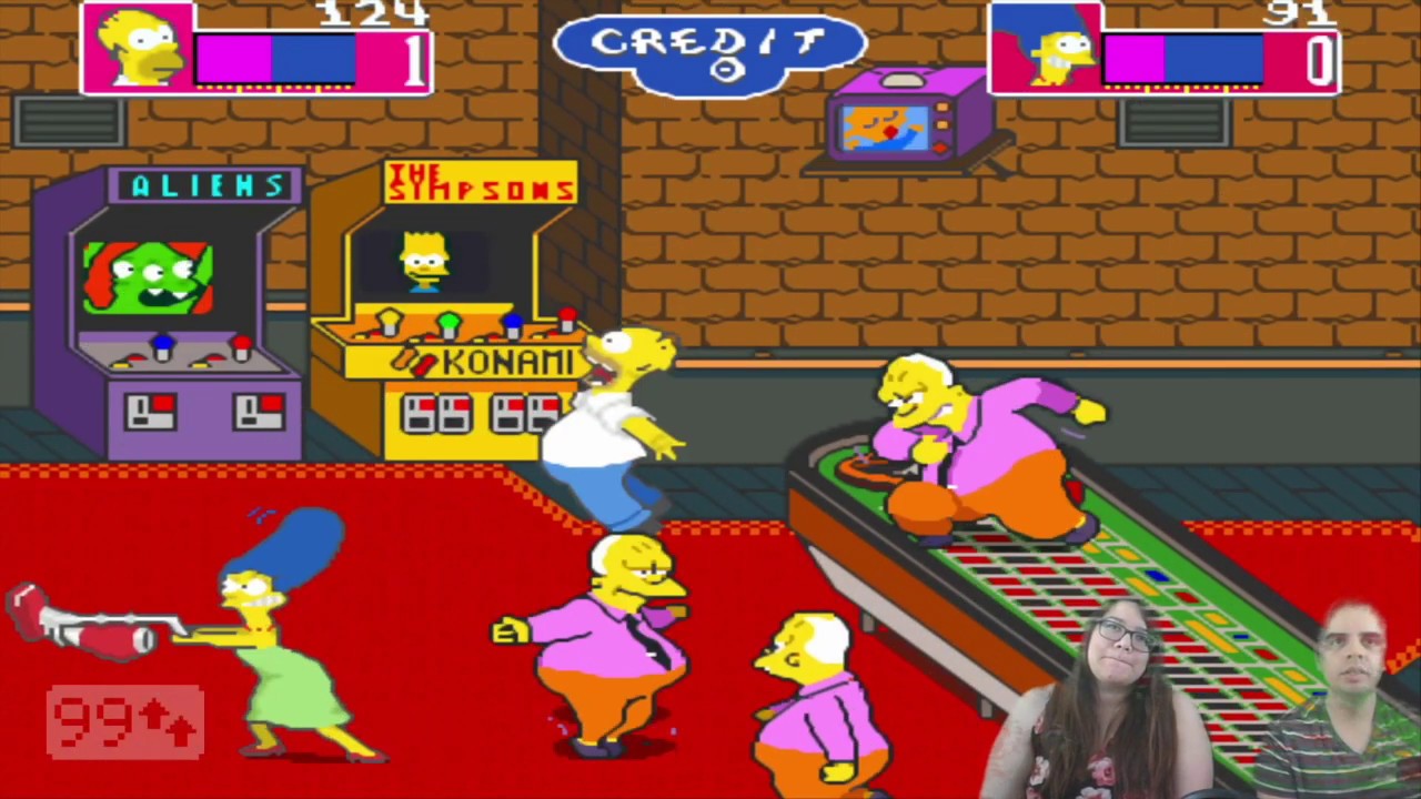 The Simpsons Arcade: Doh! Brawl at Moe's Tavern | 99Jumps - YouTube