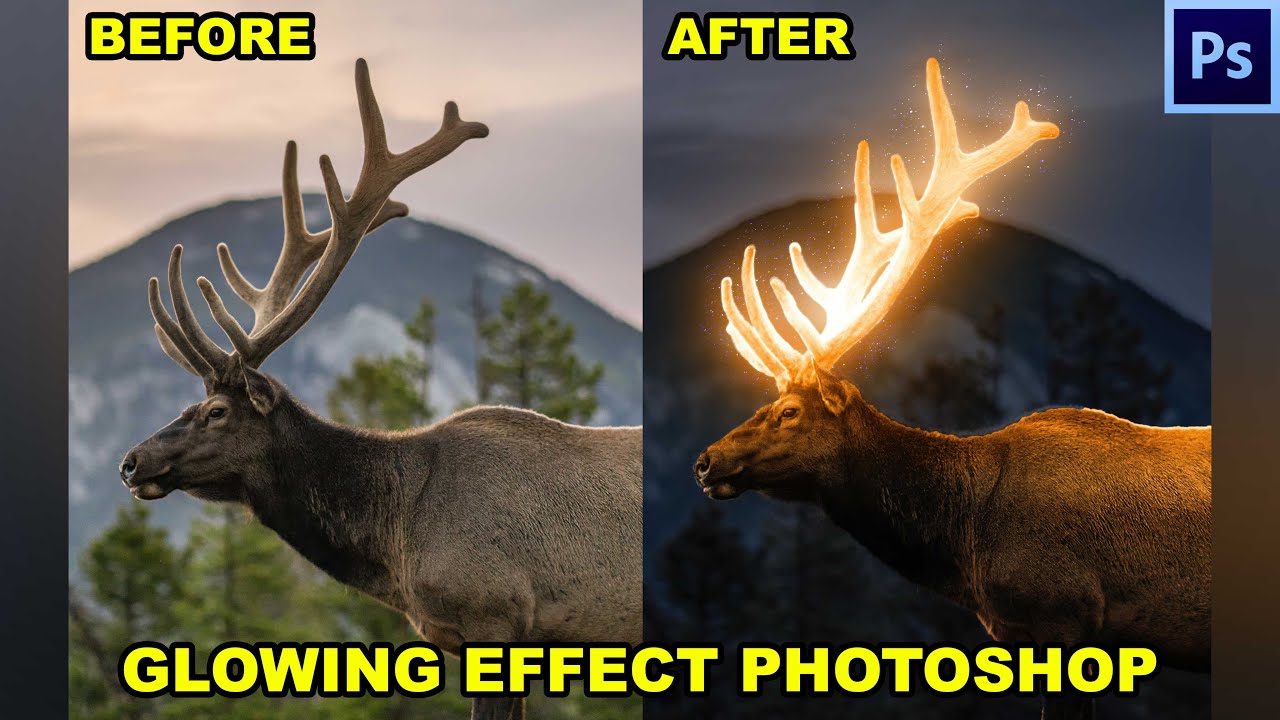 Glow Effect - Photoshop Tutorial | Glowing Effect B. Indonesia - YouTube