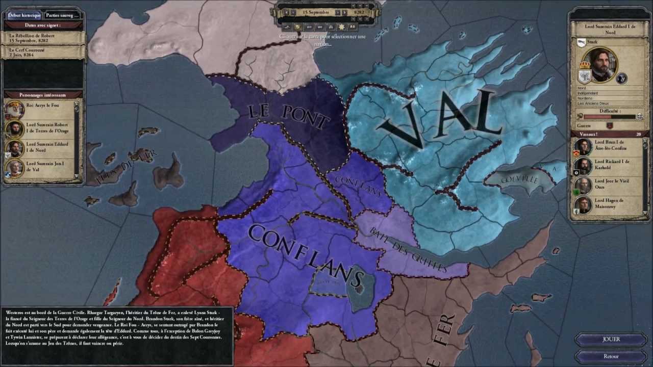 [CK2] La carte du mod Game of Thrones - YouTube