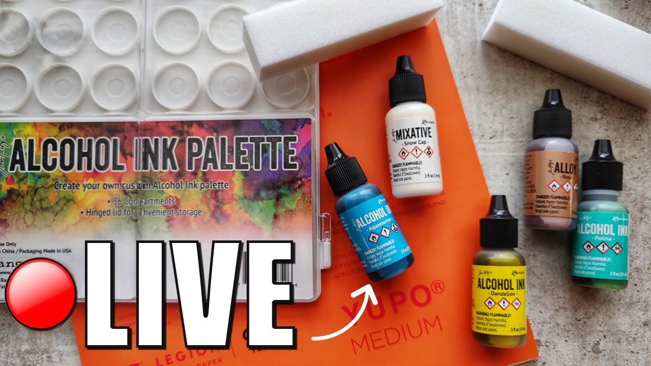 STEP ONE! Getting started with ALCOHOL INKS - YouTube