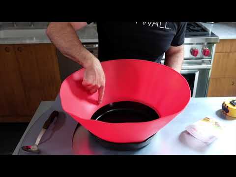 How to place your Frywall into your pan - YouTube