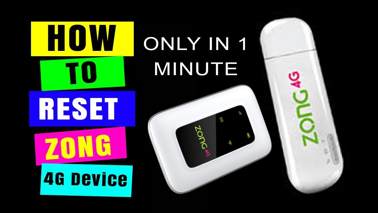 How To Reset Zong 4g Device YouTube