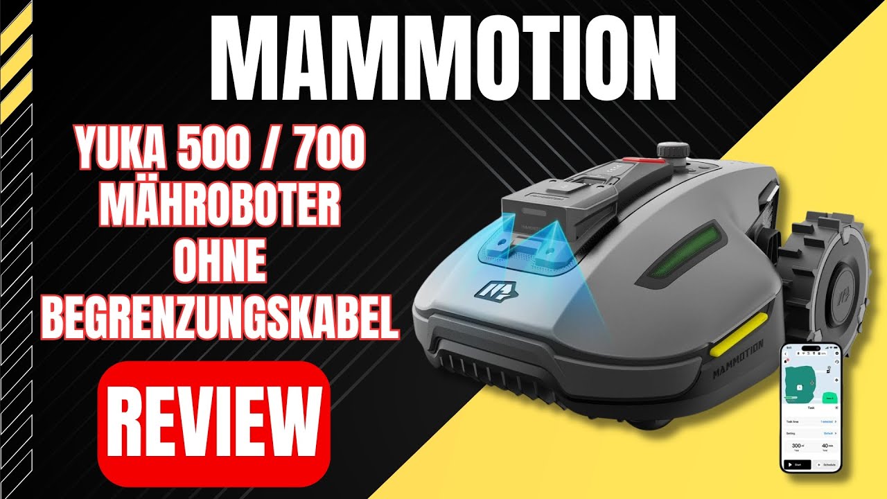 MAMMOTION YUKA Mini 500 Mähroboter ohne Begrenzungskabel: KI trifft auf ...