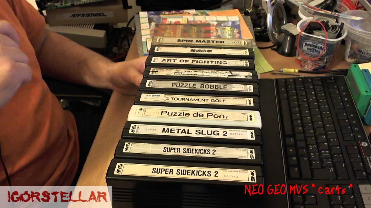 NEO GEO MVS " carts" parte 1° - YouTube
