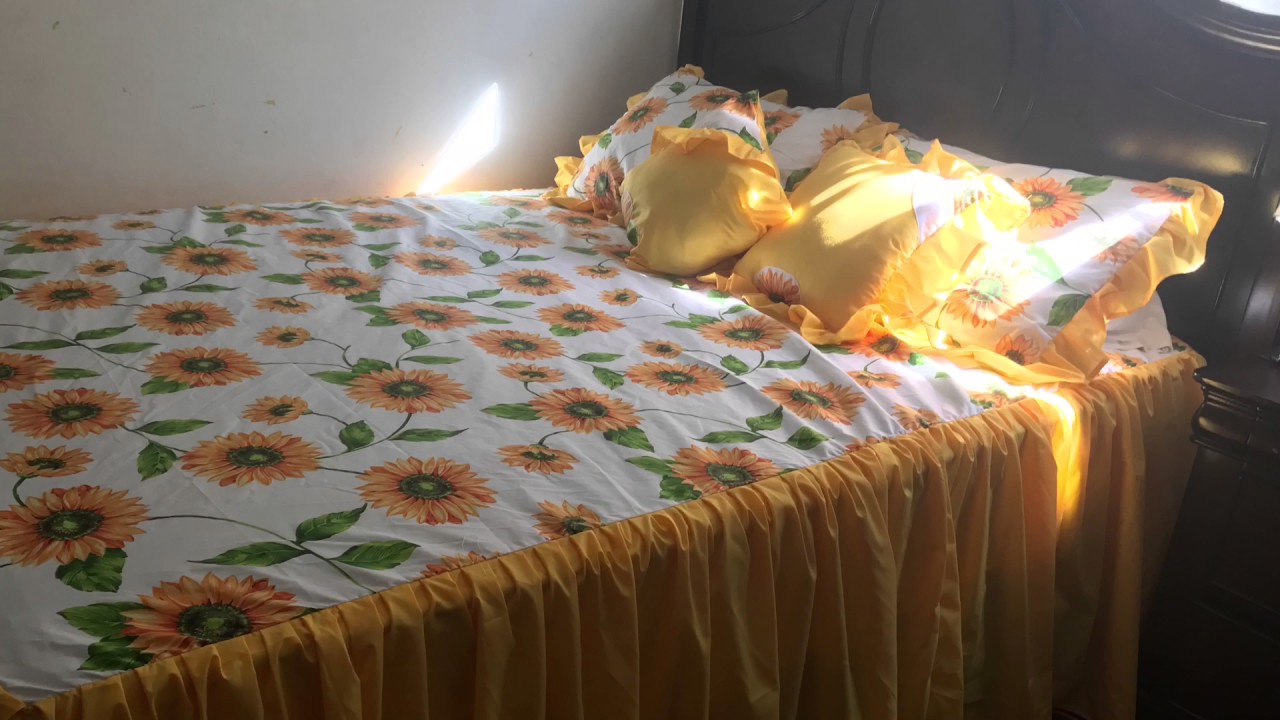 Como hacer un forro de cama queen - YouTube