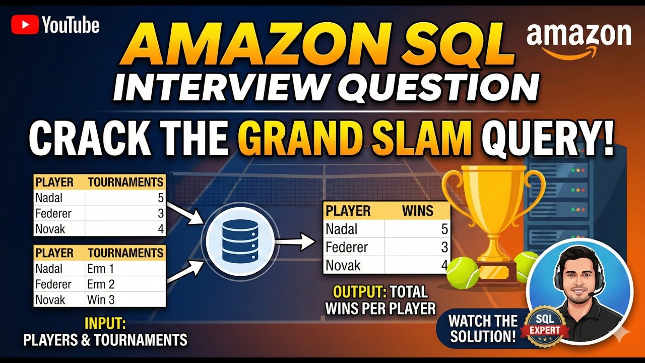 Amazon & EY SQL Interview Question | Advanced SQL Logic | (Real ...
