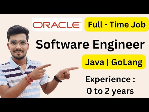 Oracle Software Developer Job | Full Time Job | Freshers Can Apply ...