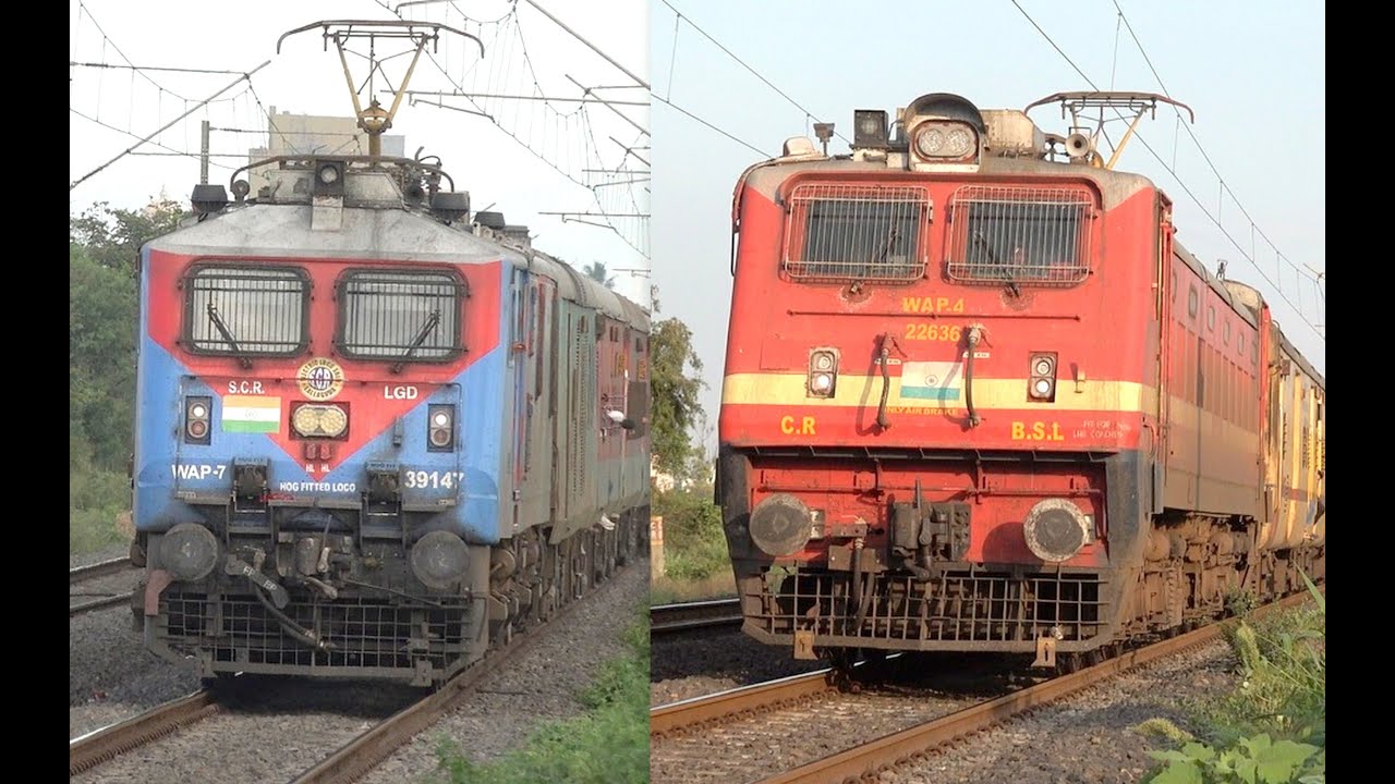 11 In 1 - Colourful Variety Of Very Late Running Express Trains In 4Hrs ...