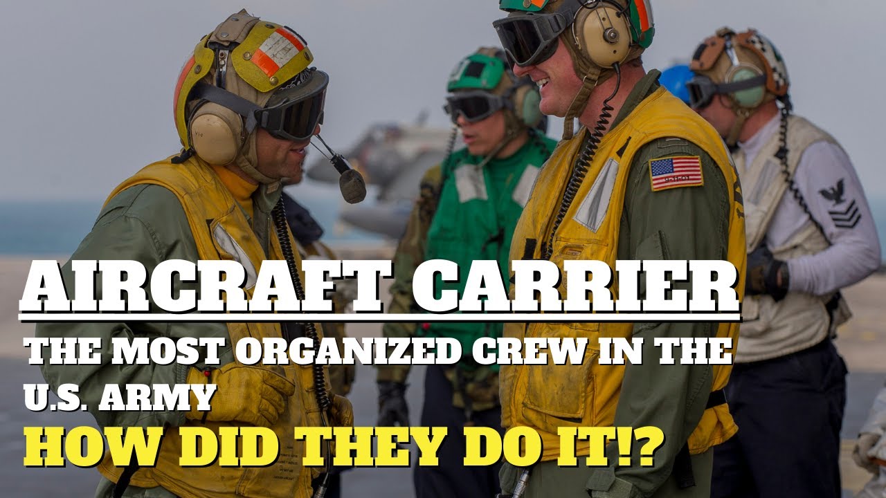 Secrets Behind Aircraft Carrier's Crew Hand Signals Flight Deck ...