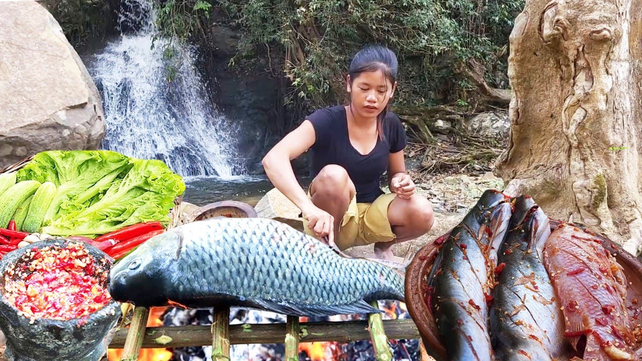 Adventure and Cooking: catch many Catfish and Grilling for survival ...
