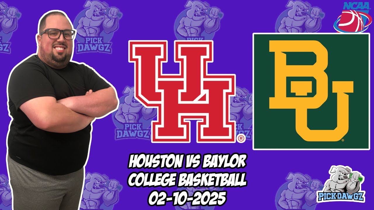 Houston vs Baylor 2/10/25 Free College Basketball Picks and Predictions ...