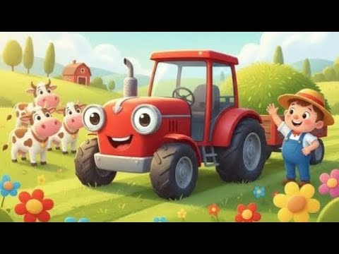 „Der süße rote Traktor – Lustiges Kinderlied auf dem Bauernhof“ - YouTube