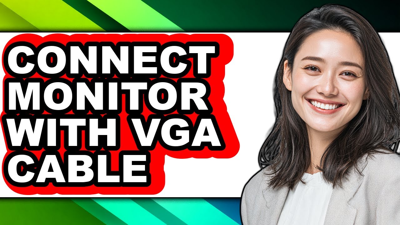 How to Connect Monitor with Vga Cable - Step by Step - YouTube