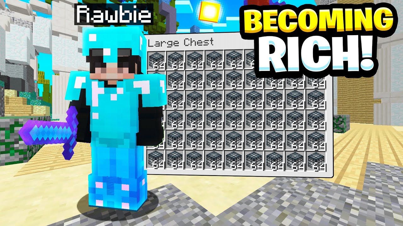 BECOMING THE *RICHEST* PLAYER WITH THIS GRINDER... | Minecraft Skyblock ...