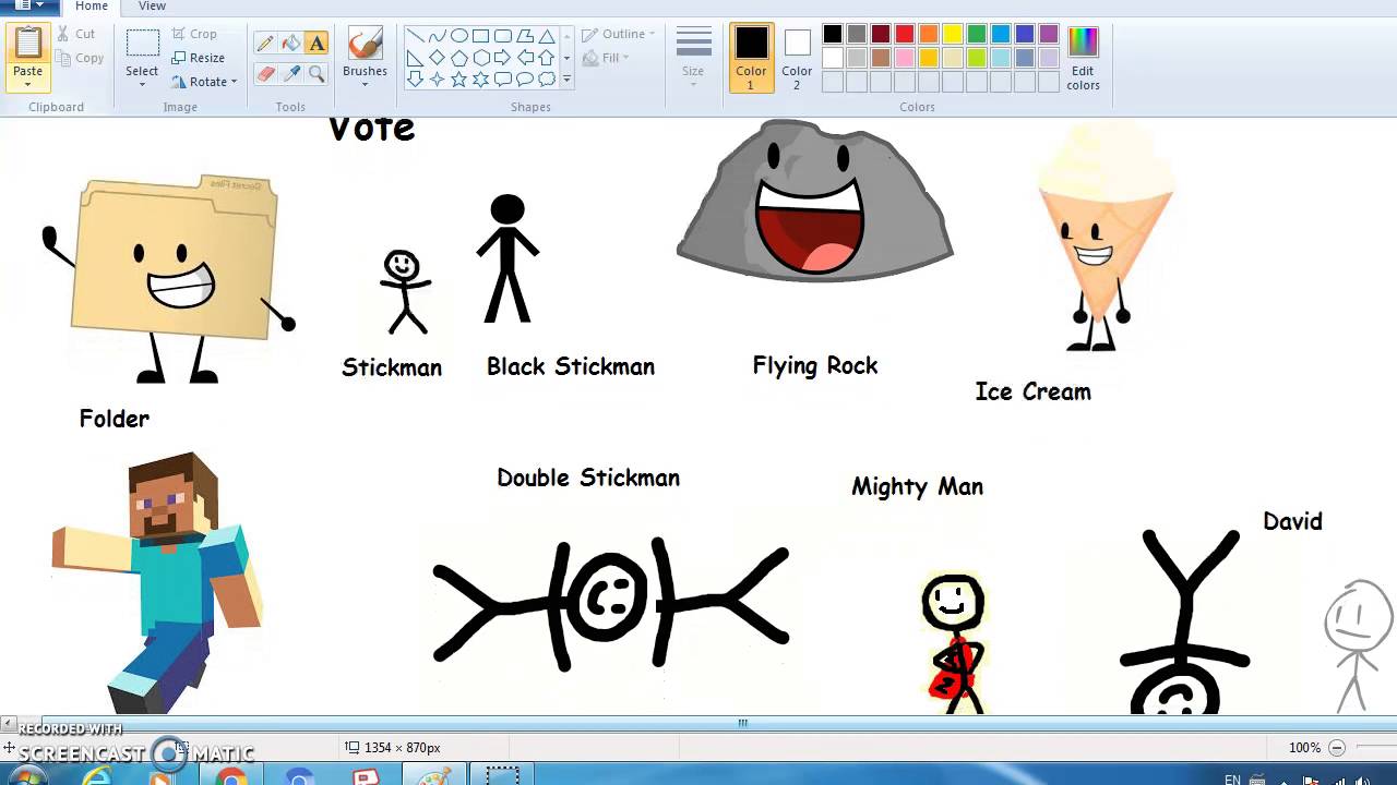 The Battle of the Stickman/Objects Voting Episode 0 VOTE OR BE EATEN BY ...