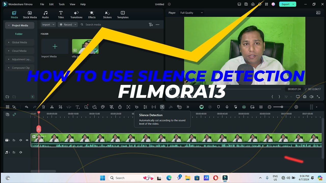 how to use silence detection in Filmore13 | tutorial in hindi - YouTube