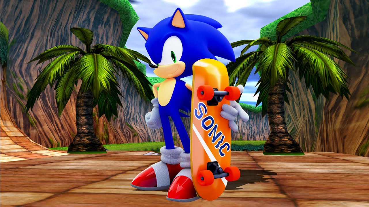 An Unreleased Sonic Skateboarding Game - YouTube