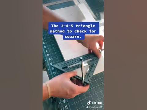 Use the 3-4-5 method to check for square - YouTube