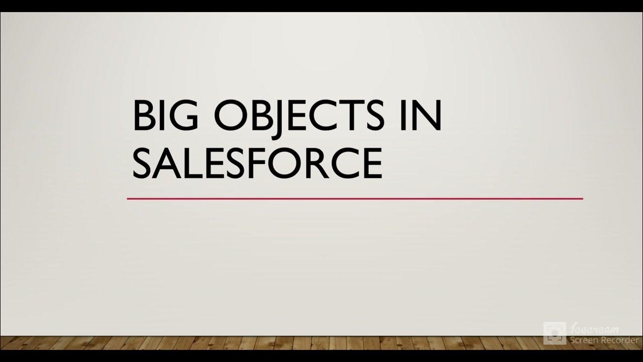 Big Objects in Salesforce | Async SOQL - YouTube