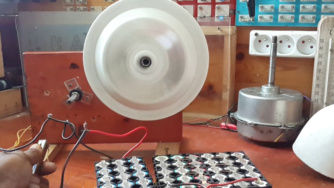 Ceiling fan conversion to brushless 3 phase motor - YouTube
