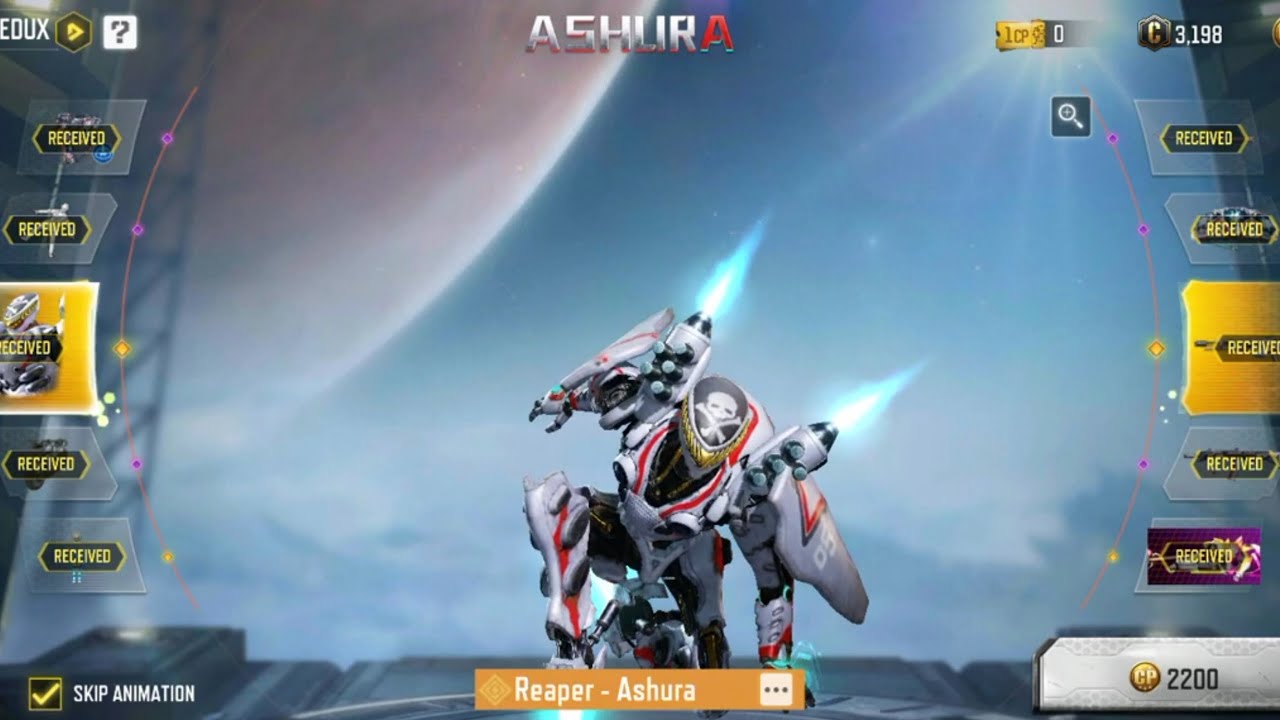 *NEW* Codm Legendary Reaper Ashura Redux Full Draw - YouTube