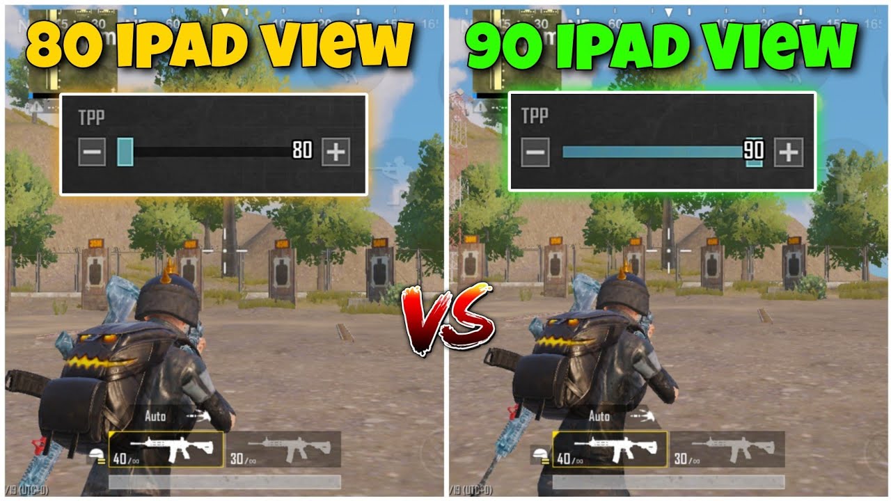3rd Person Perspective Camera View 80 vs 90 | Best Ipad View For ...
