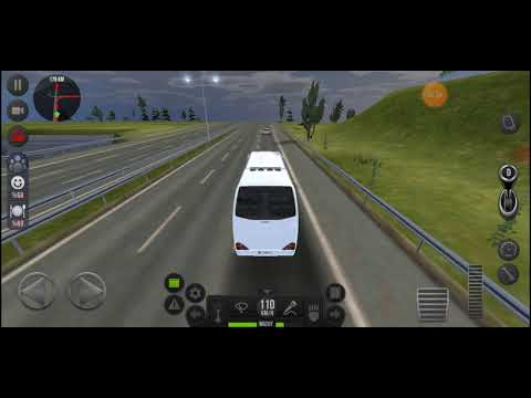 Bus Simulator: otobüs sürüyorum , Beyaz otobüs, beğen, abone ol, Oyun oynuyorum