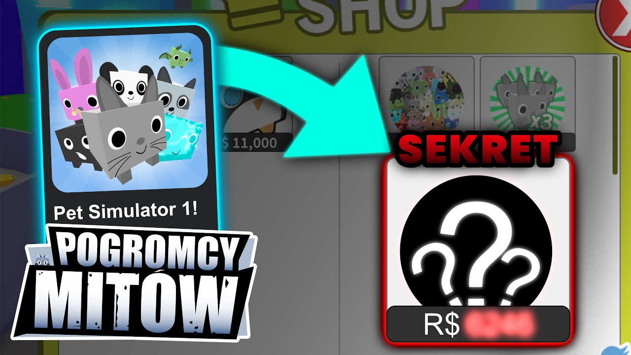 UKRYTY GAMEPASS w Pet Sim 1? | POGROMCY MITÓW Pet Simulator #1 - YouTube