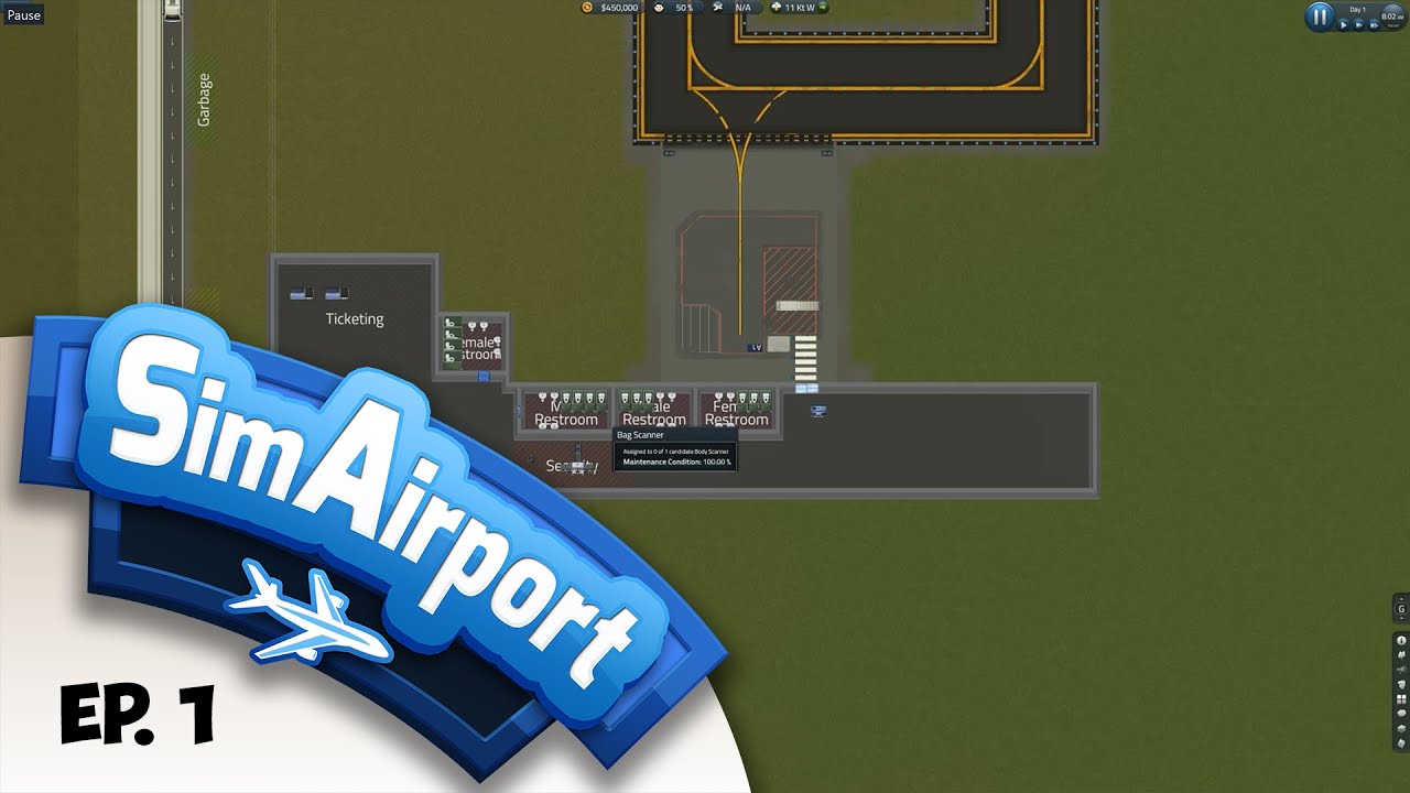 SimAirport - Building the city's first airport - Ep. 1 - YouTube