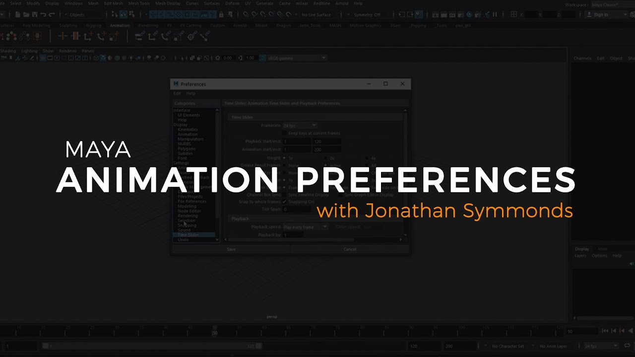 Animation Preferences in MAYA - FREE COURSE! - YouTube