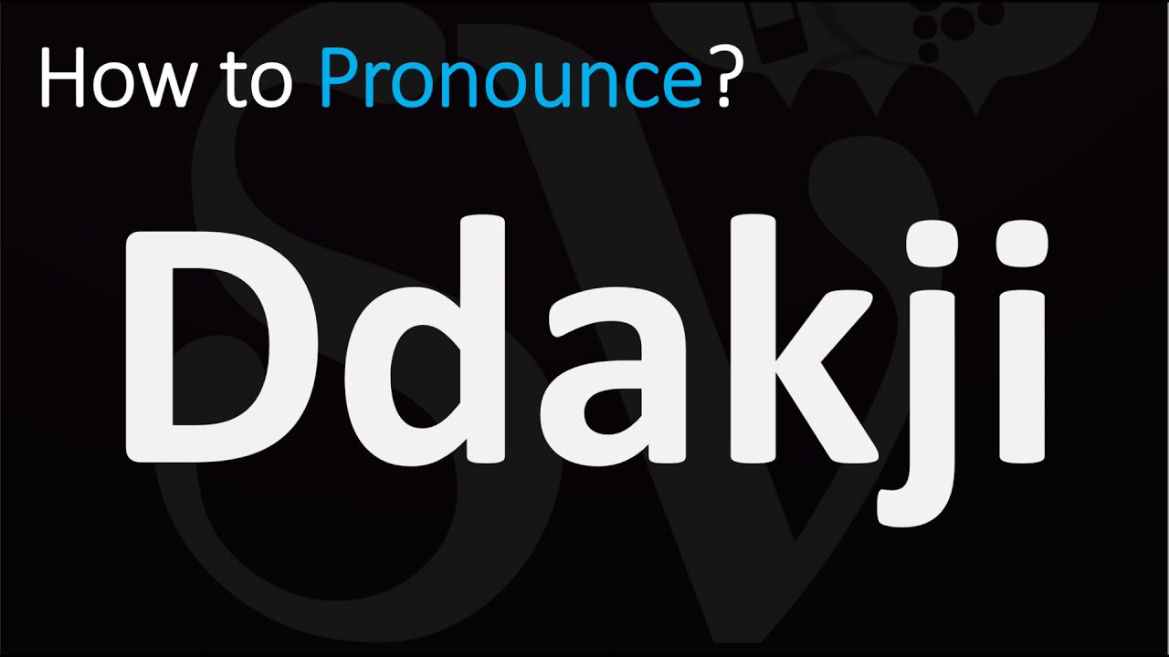 How to Pronounce Ddakji? (CORRECTLY) - YouTube
