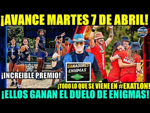 ✅🚨🔥AVANCE MARTES 7 DE ABRIL! ¡ELLOS GANA EL DUELO DE LOS ENIGMAS! Y TODO LO QUE SE VIENE EN #EXATLON