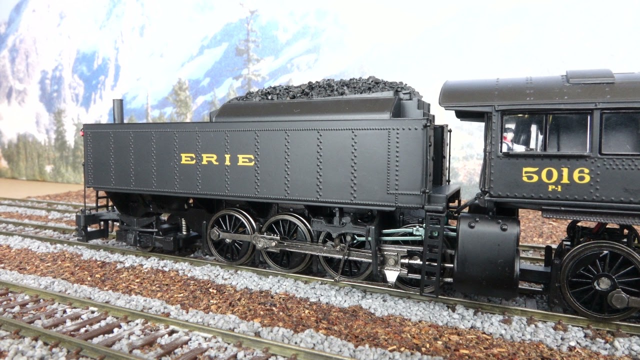 MTH HO Tripleheader TRIPLEX BlackBoiler ERIE ♪DCS SOUND♪ - YouTube