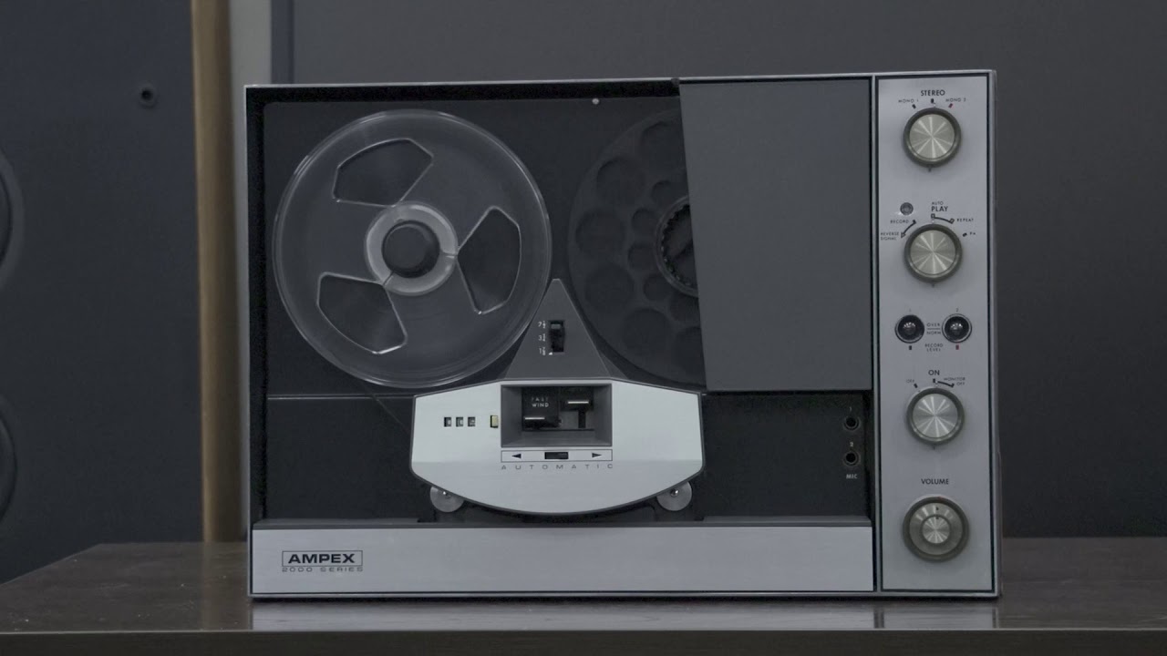 Ampex 2000 series tape recorder/player - YouTube