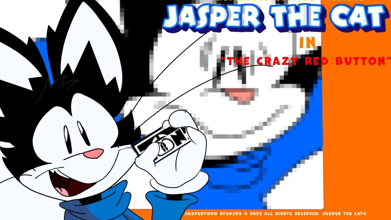Jasper The Cat Short Cartoons "Episode 5" "The Crazy Red Button" - YouTube